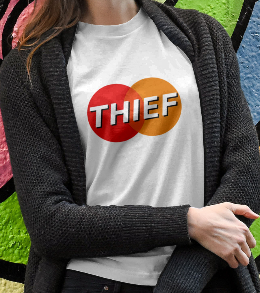 Mastercard Parody Thief Shirt - Every Wear fashion shop